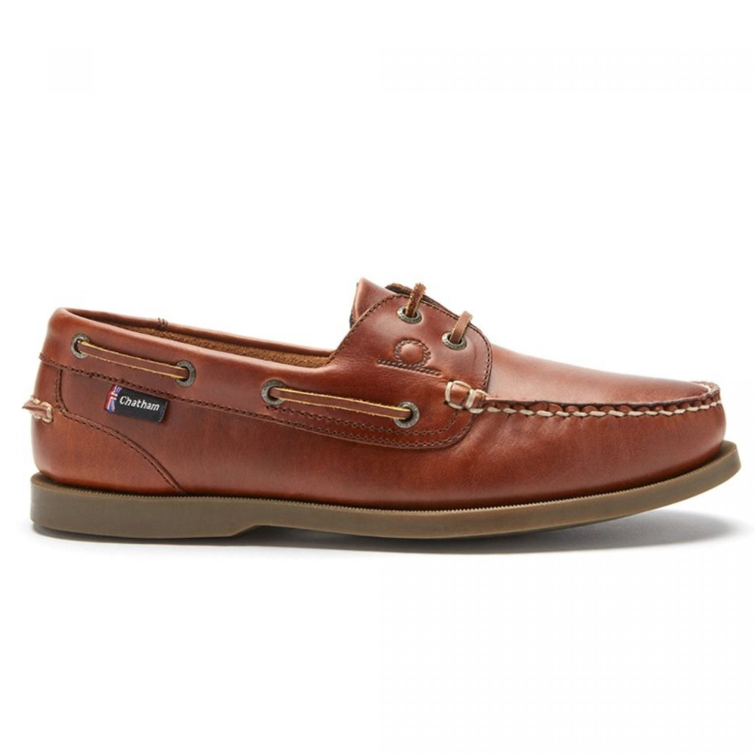 Chatham Mens Deck II G2 Chestnut Leather Boat Shoes - Outback Outfitters
